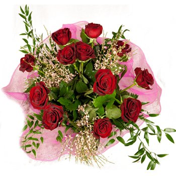 Send Romantic Bouquet of 13 Red Roses to Moscow, Russia